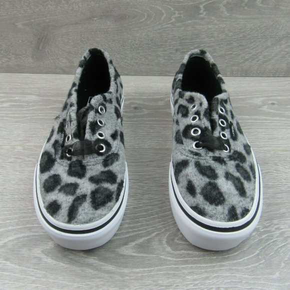 Vans | Shoes | Vans Authentic Platform Fuzzy Snow Leopard Sneaker ...